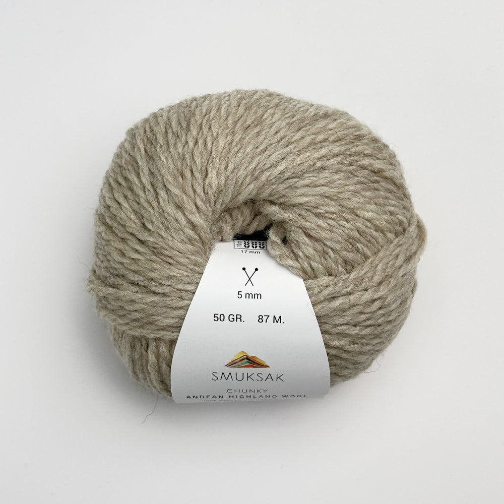 Chunky Andean Highland Wool - Sandshell - EW003